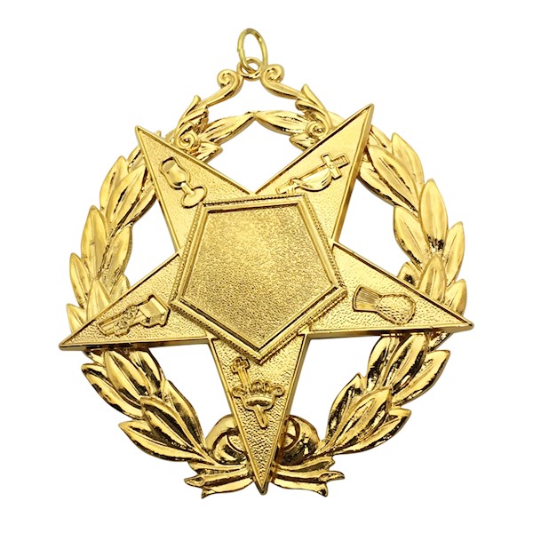 Order of The Eastern Star Past Grand Matron or Patron Jewel with Wreath
