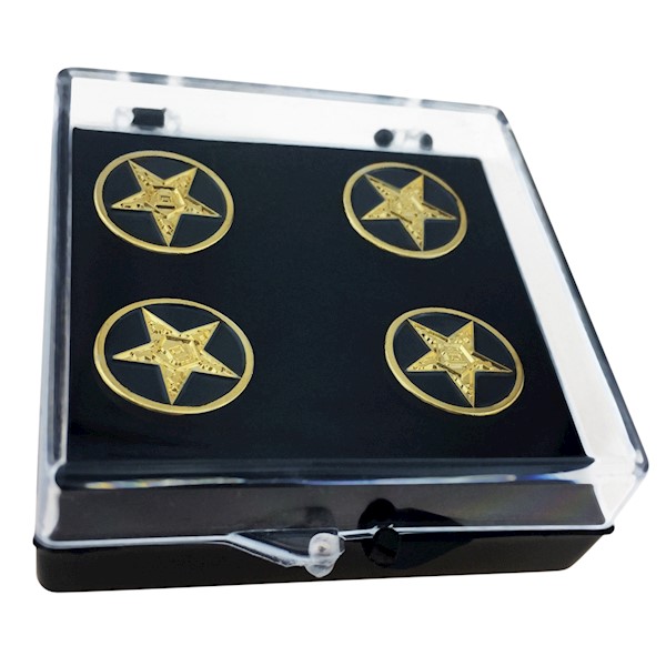 Eastern Star Button Covers - Set of 5