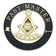 Past Grand Master 3" Metal cutout Auto Emblem