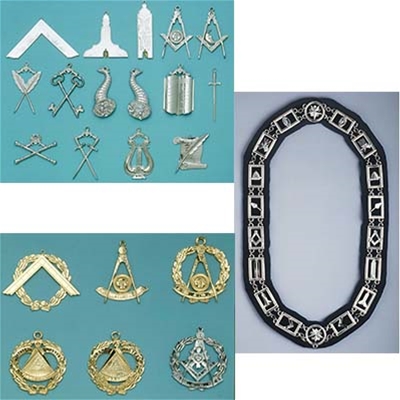 Masonic Collars and Blue Lodge Jewels