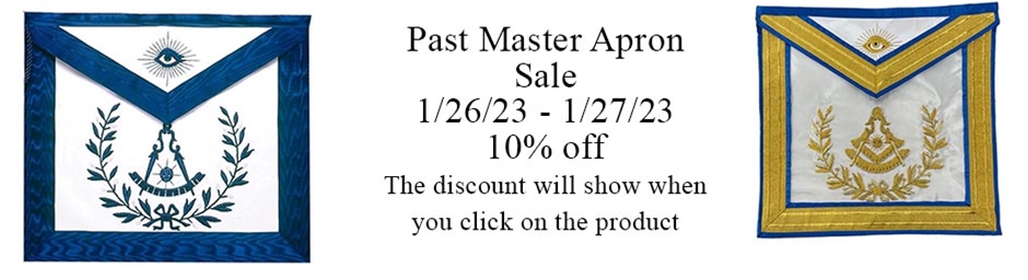 Masonic Past Master Aprons