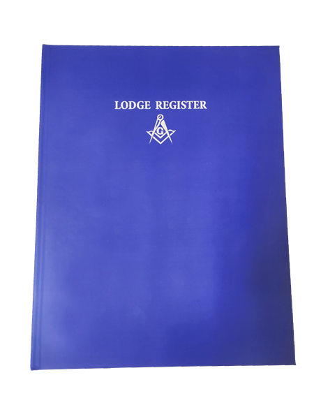 Hard Cover Masonic officer, member and visitor register