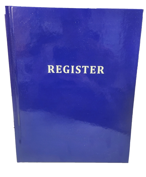 Hard Cover Masonic officer, member and visitor register