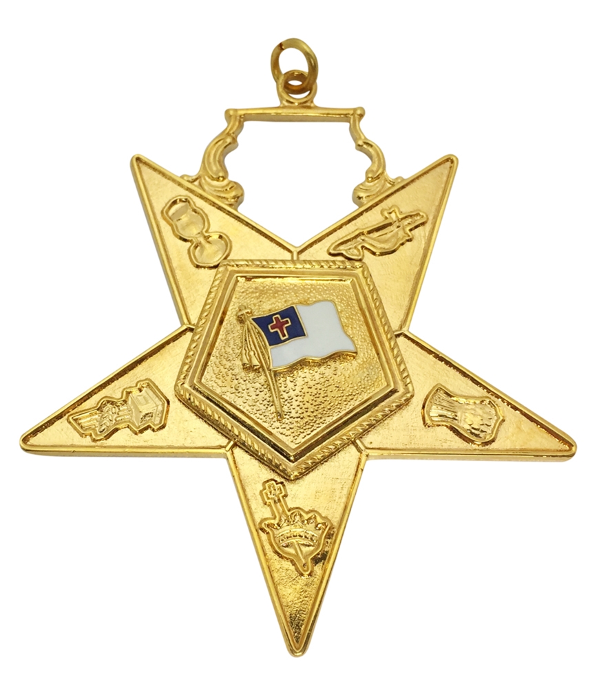 O.E.S. Officer Jewels Heavy Gold Plate - Individual Jewels
