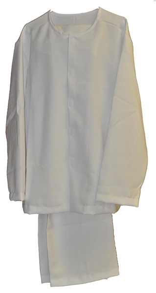 Masonic Candidate Suit - White Coat and Trousers