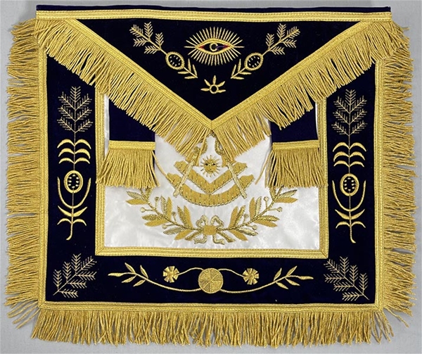 Grand Master Apron - Goldwork Bullion Emblem