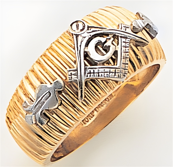 Masonic Gold Ring - 3136
