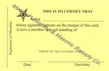 OES Secretary, Officer and Chapter supplies