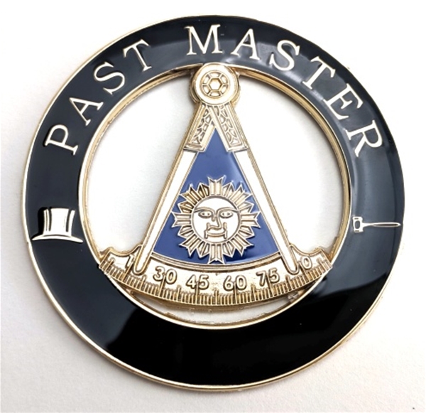 Cutout Past Master Emblem - Compass & Quadrant only