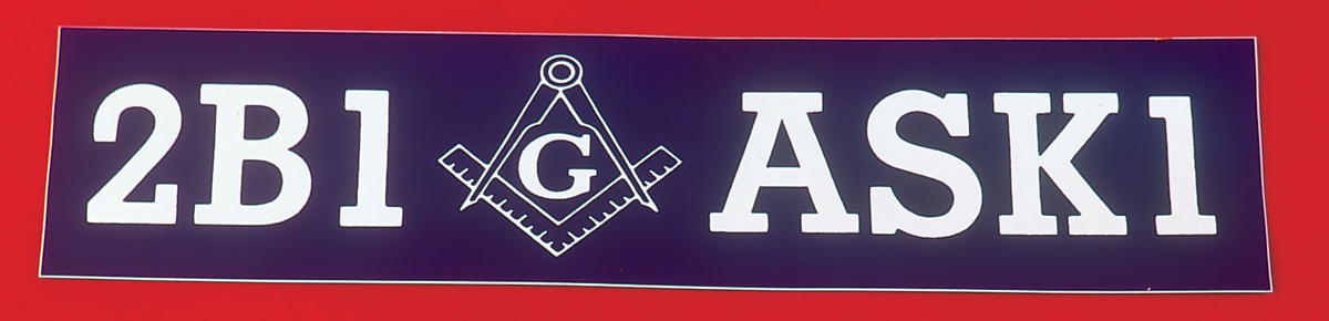 2B1 ASK 1 Bumper Sticker