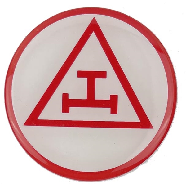 Royal Arch Triple Tau auto emblem 2" Polymer