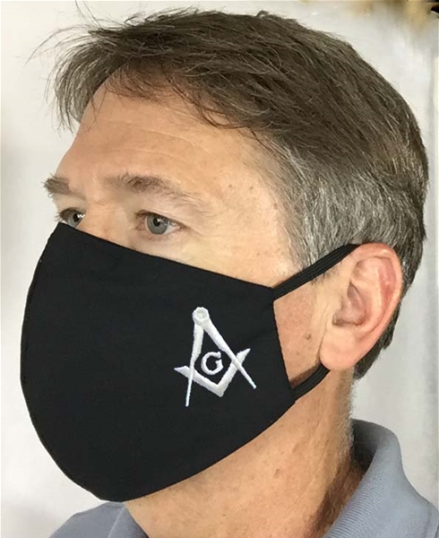 Masonic Face Covering with nose wire- 100% USA MADE