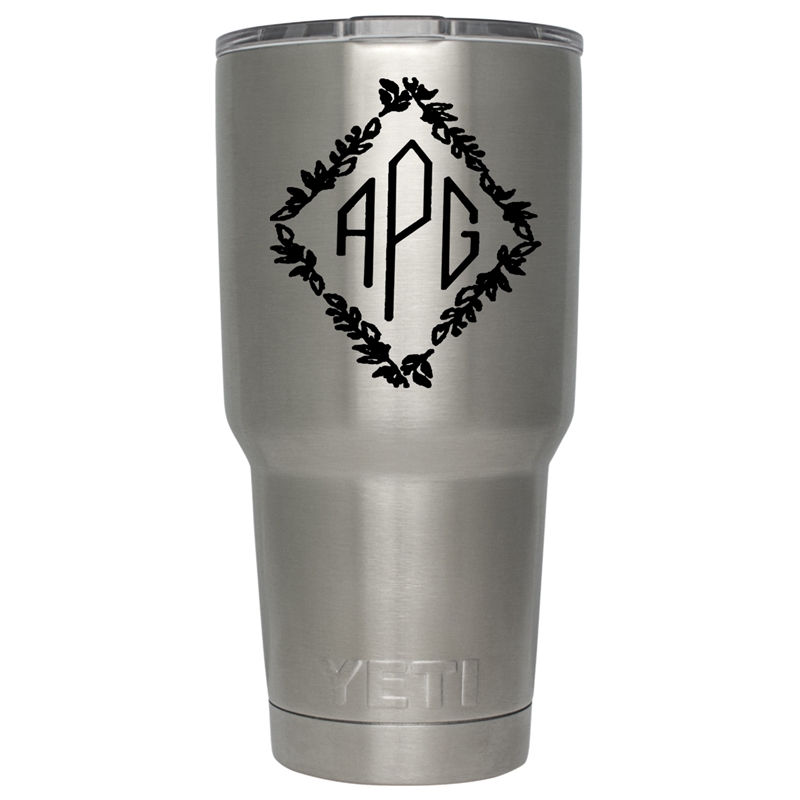 Monogram Engraved Yeti 30 Oz Rambler Tumbler