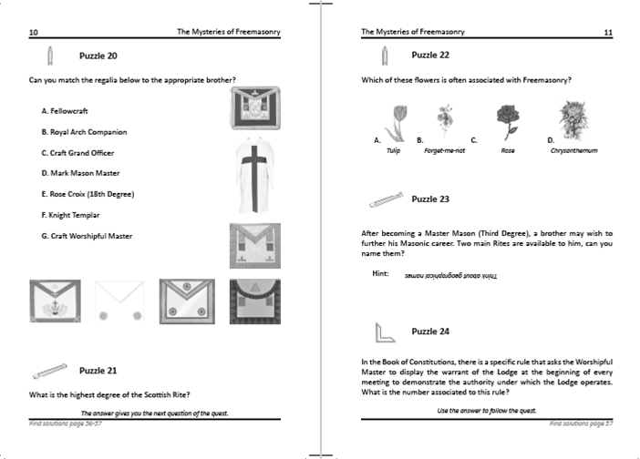 The Mysteries of Freemasonry (Puzzle Book)