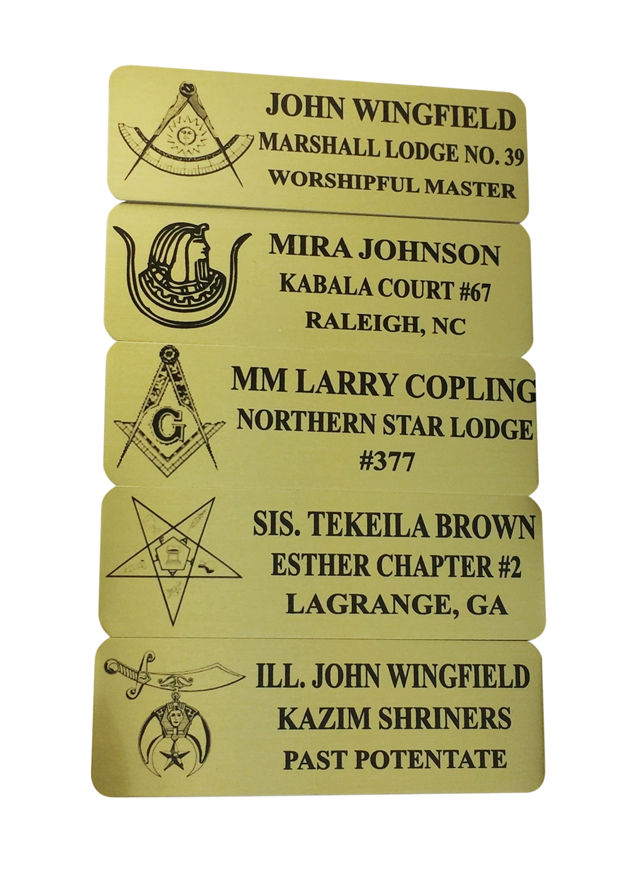 Name plate