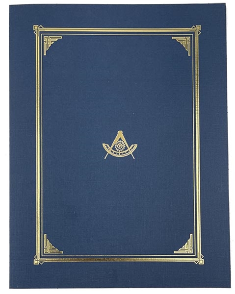 Past Master Certificate with Folder