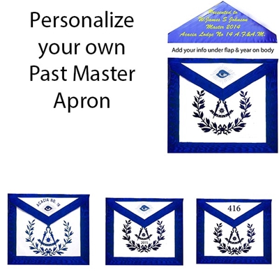 Masonic Past Master Aprons