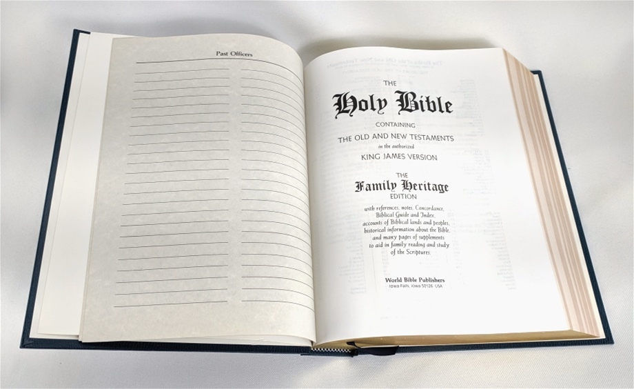 Navy Blue Masonic Altar Bible (Discontinued)