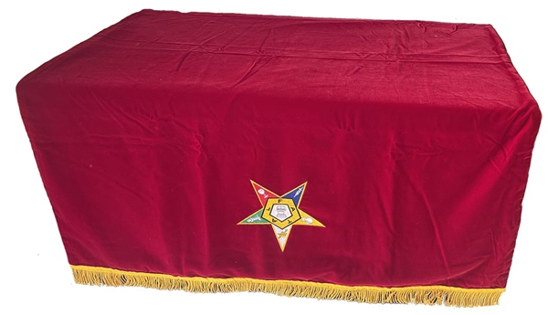 Altar cloth with 7" O.E.S Star