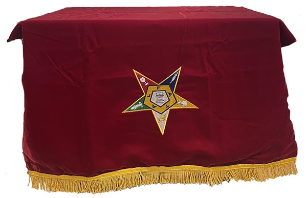 Altar cloth with 7" O.E.S Star
