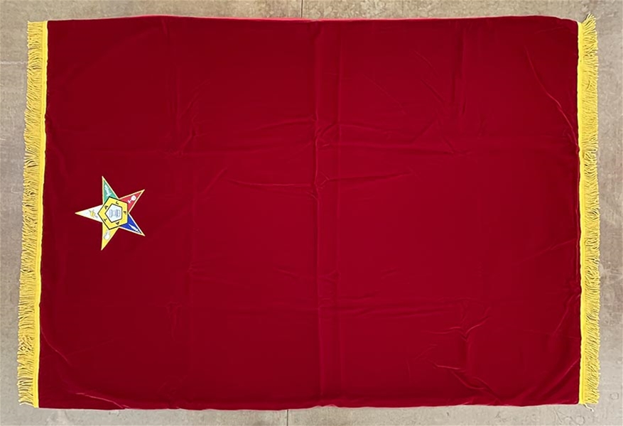 OES Pentagram with tassels Altar cloth