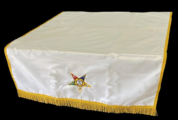 Altar cloth with 2" O.E.S Star