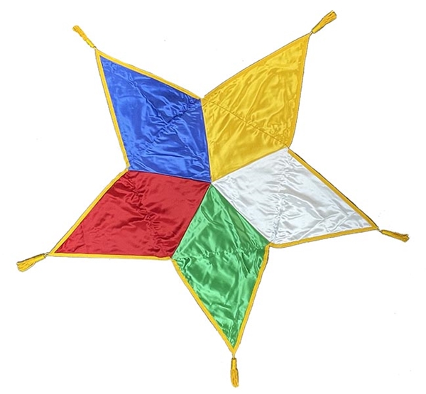 OES Pentagram with tassels Altar cloth