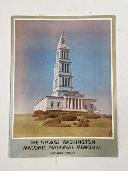 1957 George Washington Masonic National Memorial pamphlet