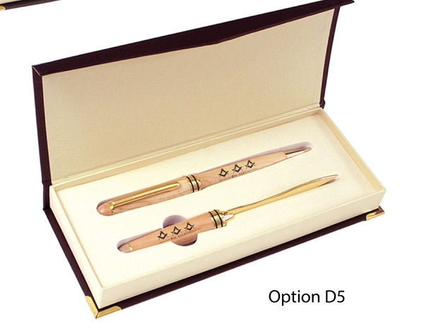Masonic engraved pen/ letter opener gift set