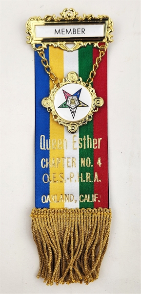 O.E.S. Reversible Badge