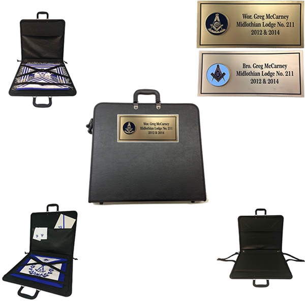 Masonic Apron Case with Custom name plate